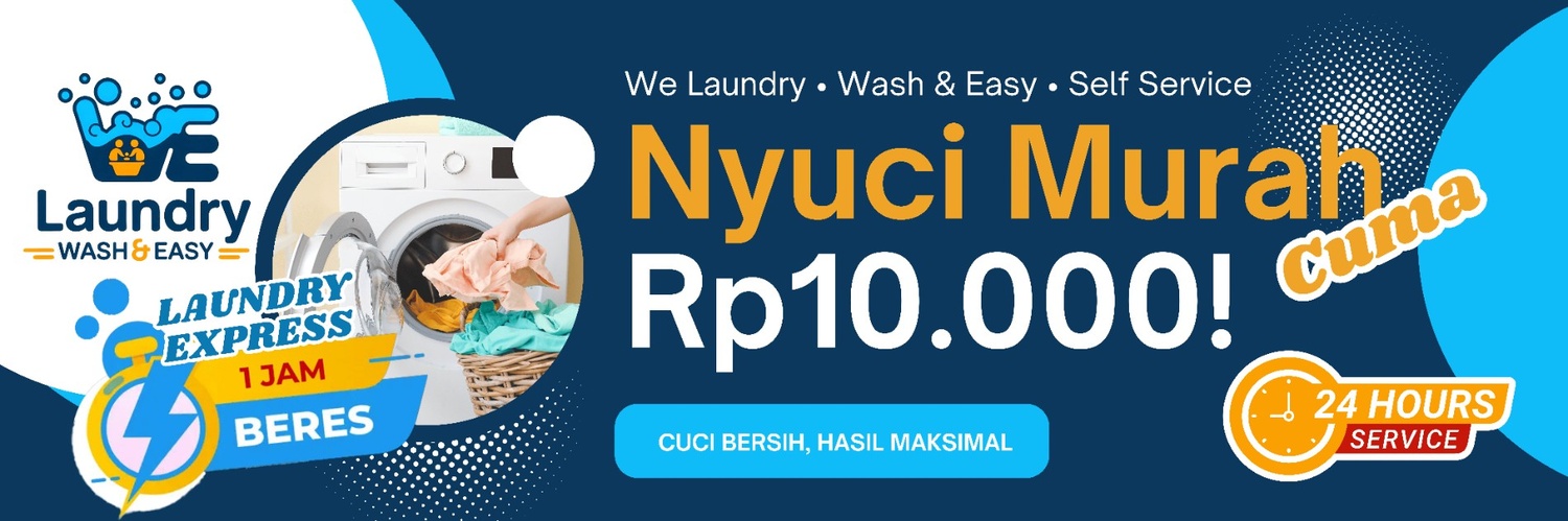 We Laundry — Laundry Kiloan & Satuan • Antar-Jemput Cepat